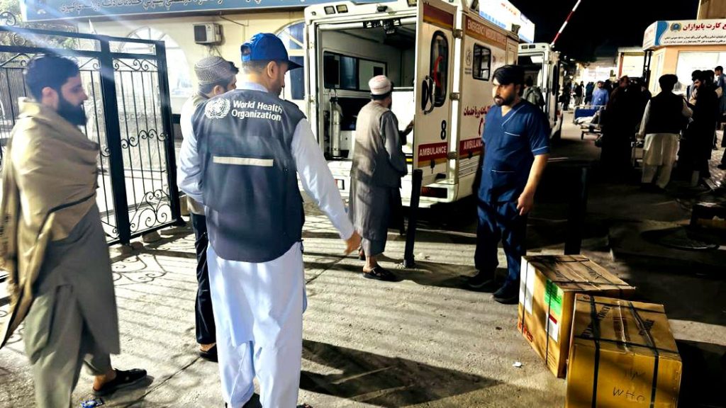 UN and WHO launch emergency relief operations for earthquake in ...