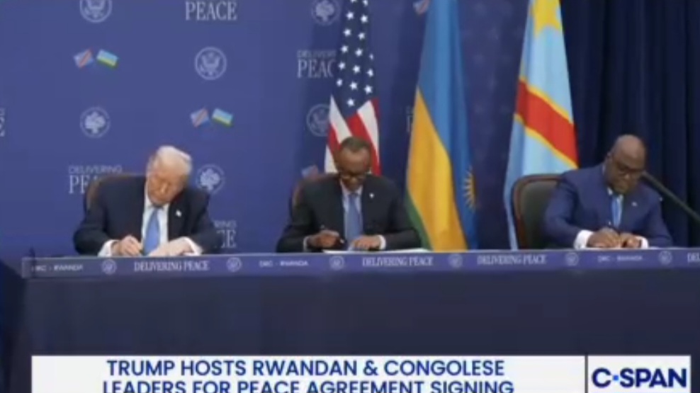 Trump is host signing of peace agreement between Congo and Rwanda ...