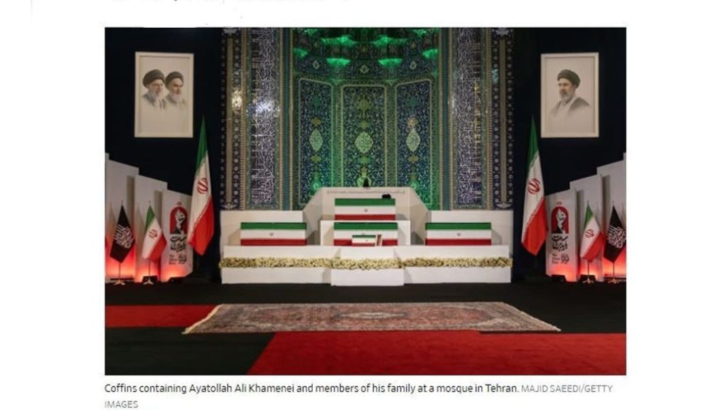 Wall Street Journal: Iran's Leader's Funeral a Symbol of Opposition to ...